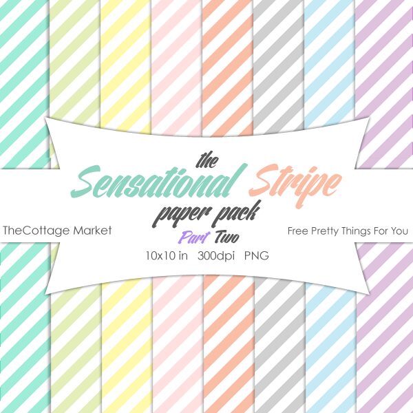 Free Stripe Digital Scrapbooking Paper - Free Pretty Things For You