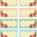 Personalized Labels: Vintage Rose - Free Pretty Things For You