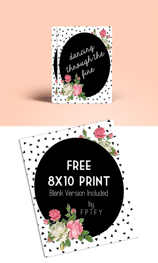 Free Printables: Beautiful 8x10 Art Rose Print - Free Pretty Things For You