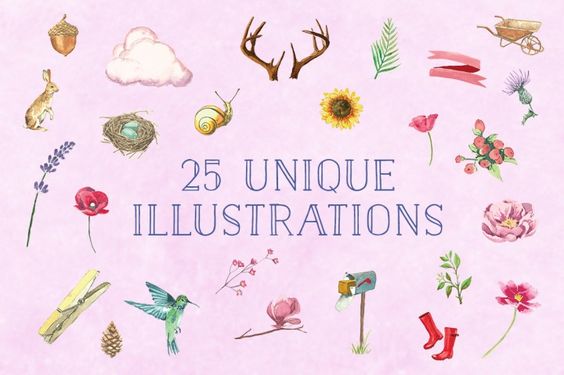 20 wonderful free watercolor clipart collections - Free Pretty Things ...