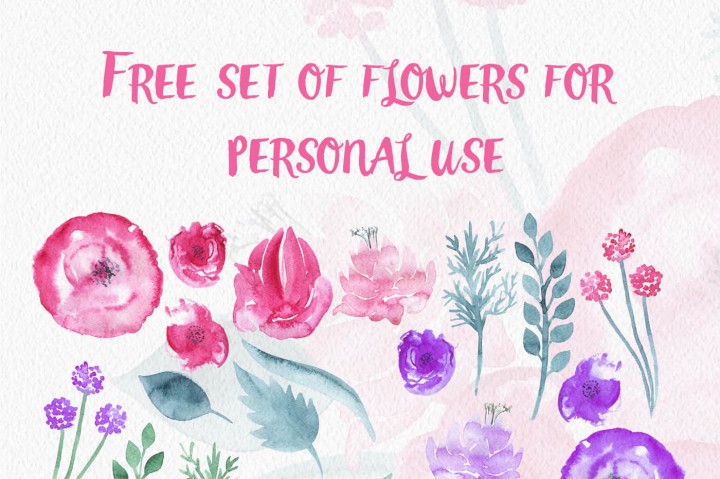 20 wonderful free watercolor clipart collections - Free Pretty Things ...