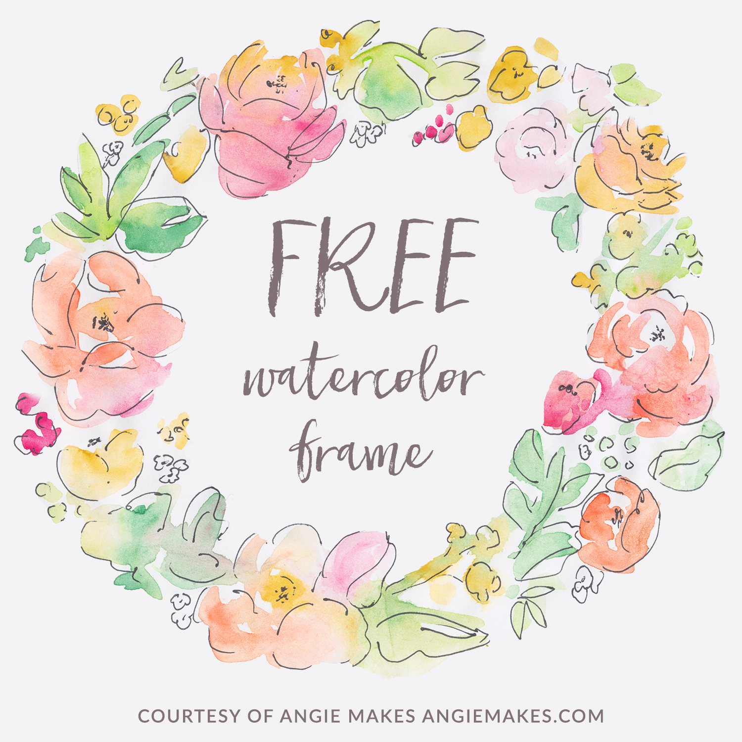 20 wonderful free watercolor clipart collections - Free Pretty Things ...