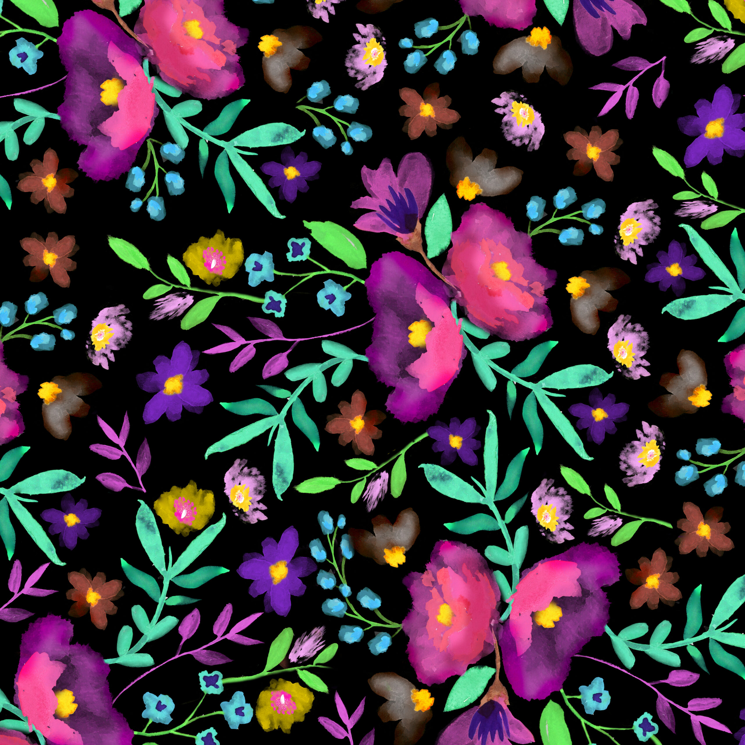 Scrapbook Paper Pretty Florals 12x12 Multicolors Free Pretty Things 