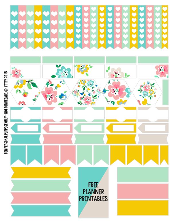 Free Planner Printables-Floral Fun! - Free Pretty Things For You
