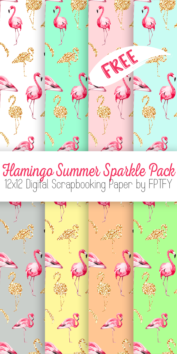 Flamingo Digital Paper! - Free Pretty Things For You