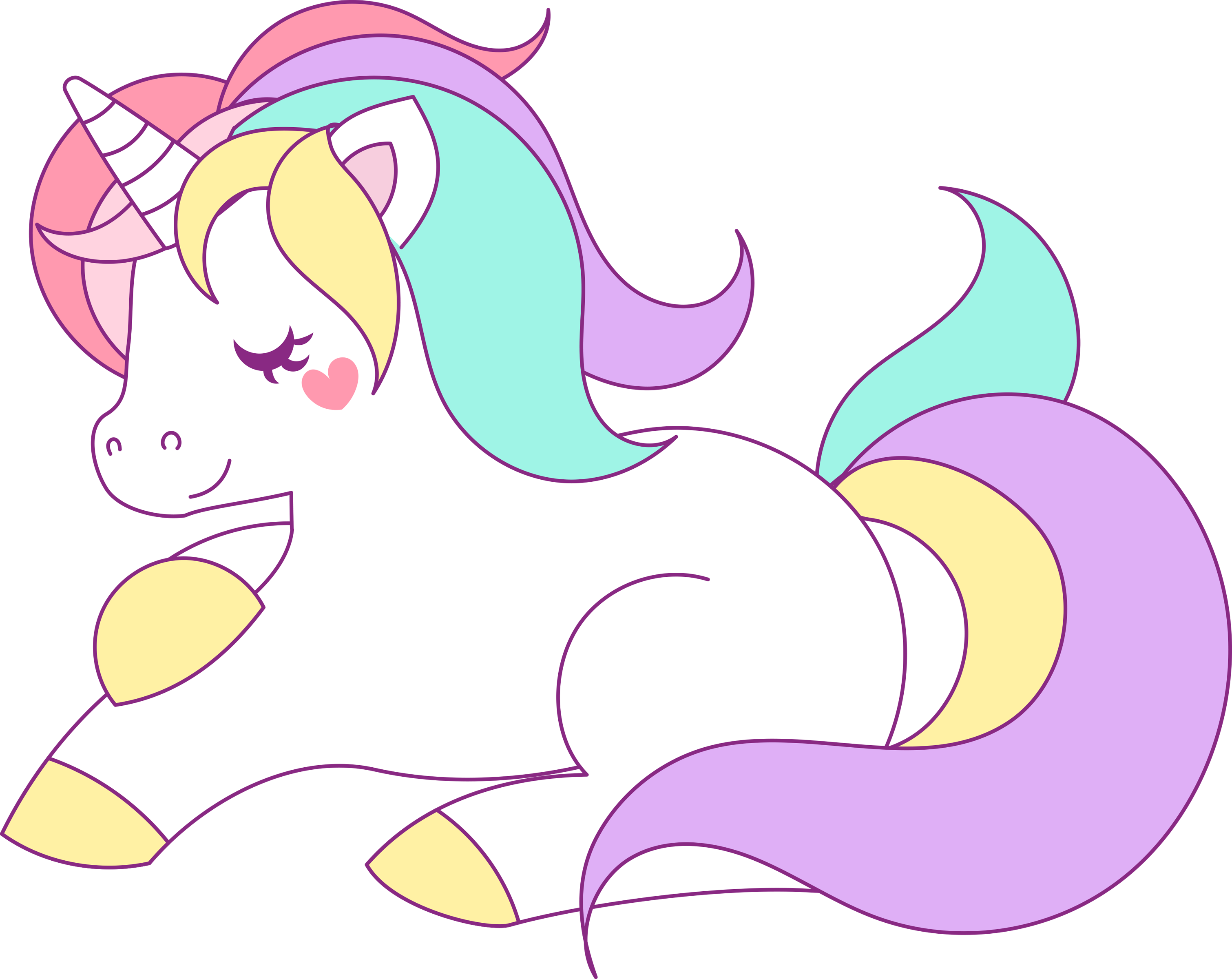 Free Hand Drawn Unicorn Clip Art Free Pretty Things For You
