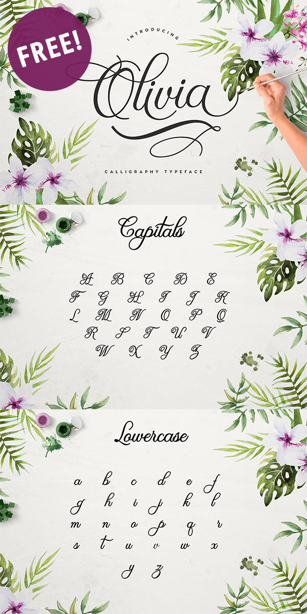 Free Olivia Script Font! - Free Pretty Things For You