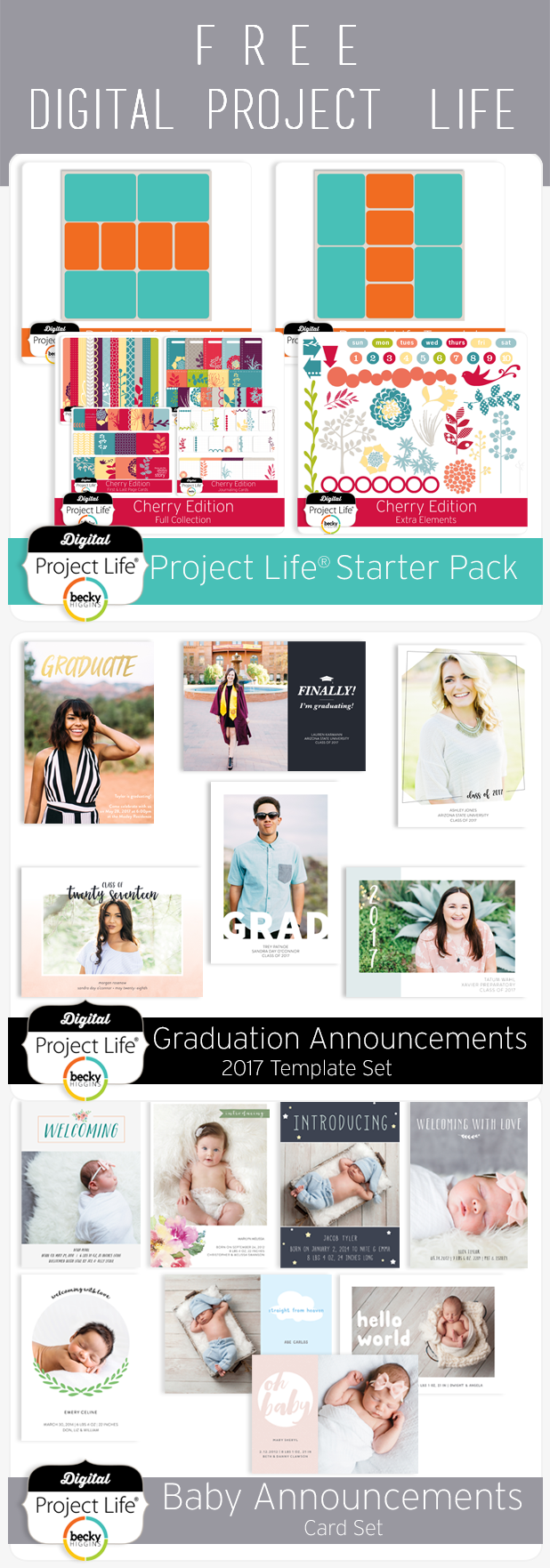 Free Project Life Digital Elements - Free Pretty Things For You