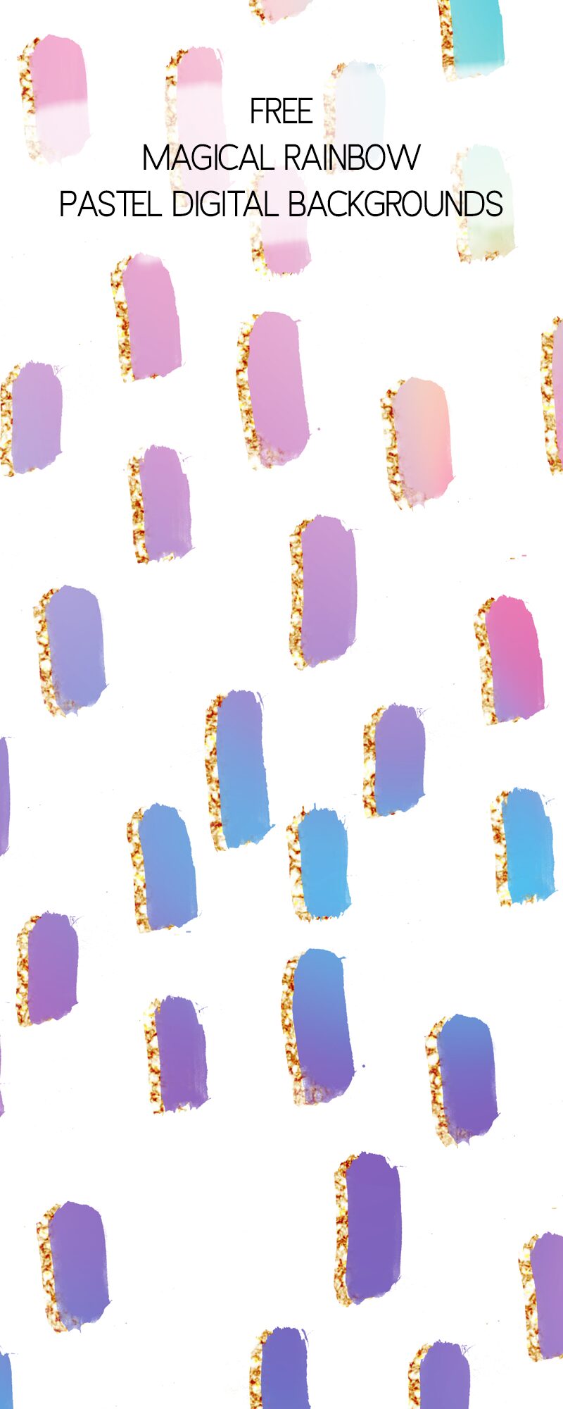 Free magical rainbow pastel digital backgrounds - Free Pretty Things ...
