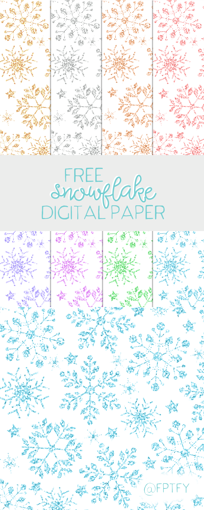 Free Sparkly Snowflake Digital Paper Backgrounds - Free Pretty Things ...