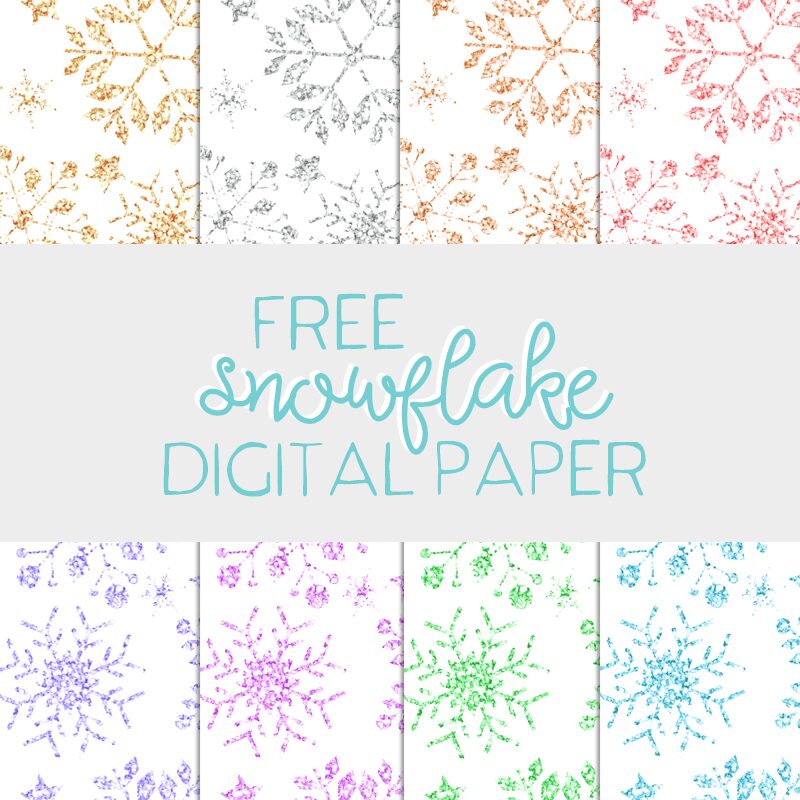 Free Sparkly Snowflake Digital Paper Backgrounds - Free Pretty Things ...