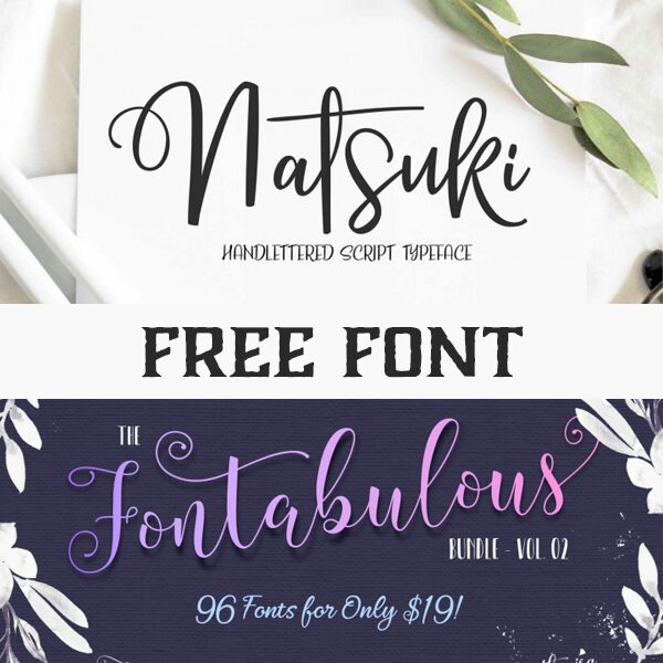 Free Natsuki Font - Free Pretty Things For You