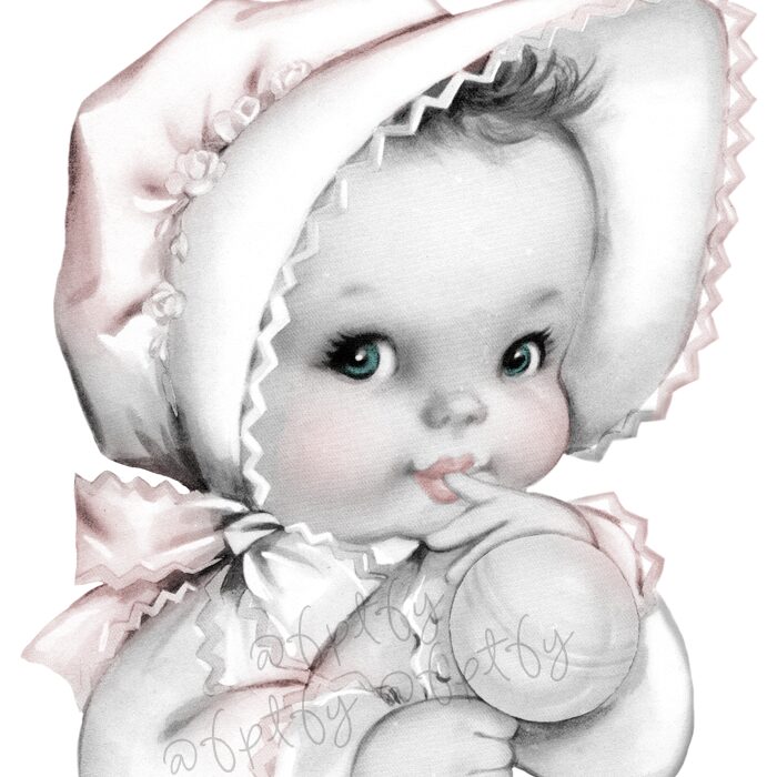 Free Vintage Baby Girl Graphics