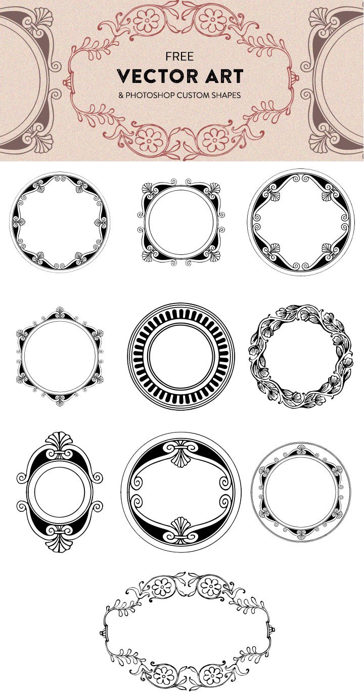 Free Fancy Vector Art Shapes