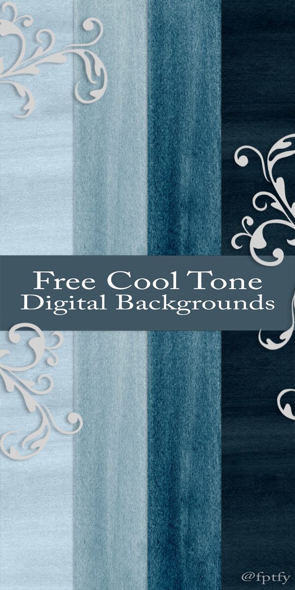 Free Cool Tone Digital Paper Backgrounds