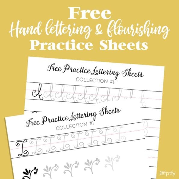 Free Brush Calligraphy Practice Worksheets Archives - Free Pretty ...
