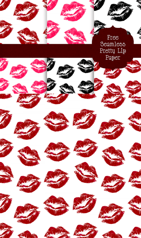 free patterned Lip paper - Free Pretty Things For You