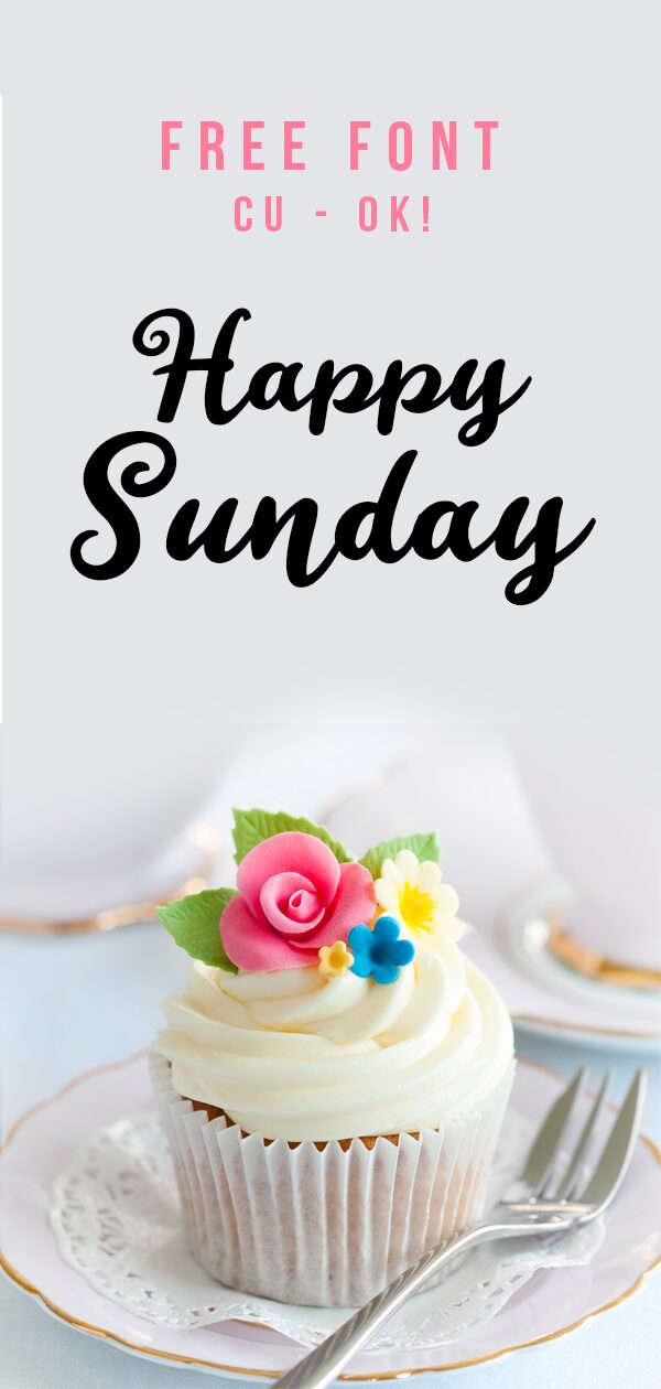Free Font Happy Sunday - Free Pretty Things For You