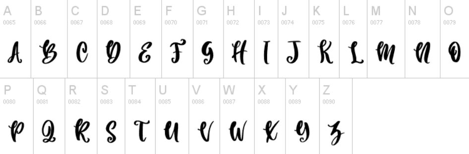 Free Font Blue Rose - Free Pretty Things For You