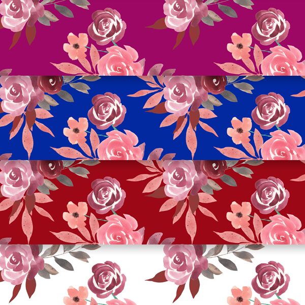 Free Floral Fall Digital Paper - Free Pretty Things For You