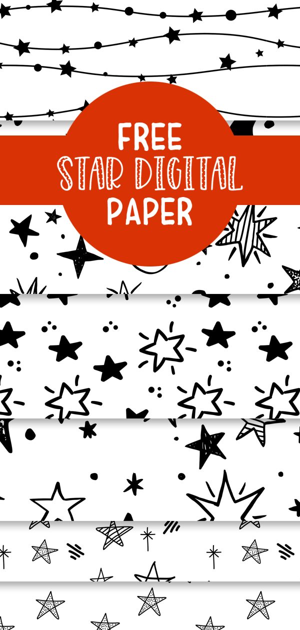 free star digital paper - Free Pretty Things For You