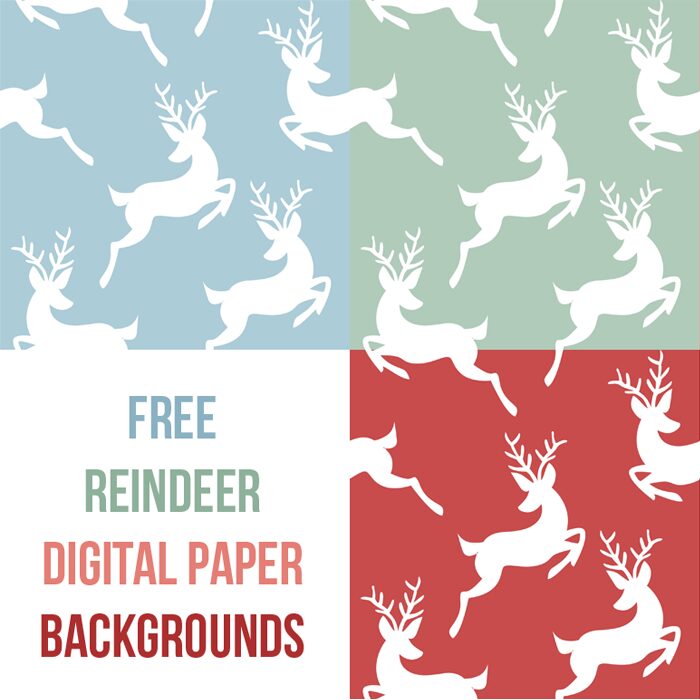 scrapbook reindeer digital paper - Free Pretty Things For You