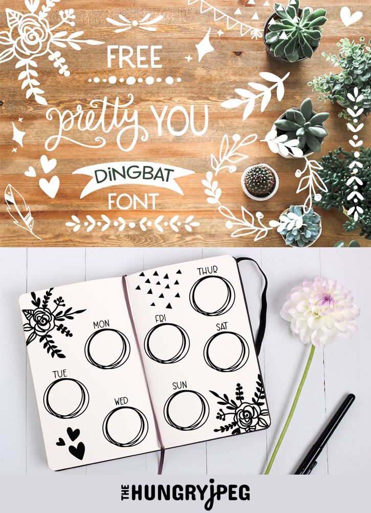 Pretty You Dingbat Font - Free Pretty Things For You