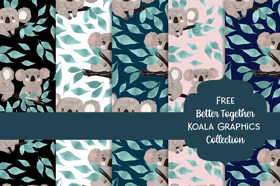 Free Koala Digital Papers Clipart - Free Pretty Things For You