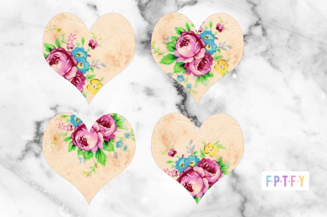 20 Free Vintage Printable Hearts - Free Pretty Things For You