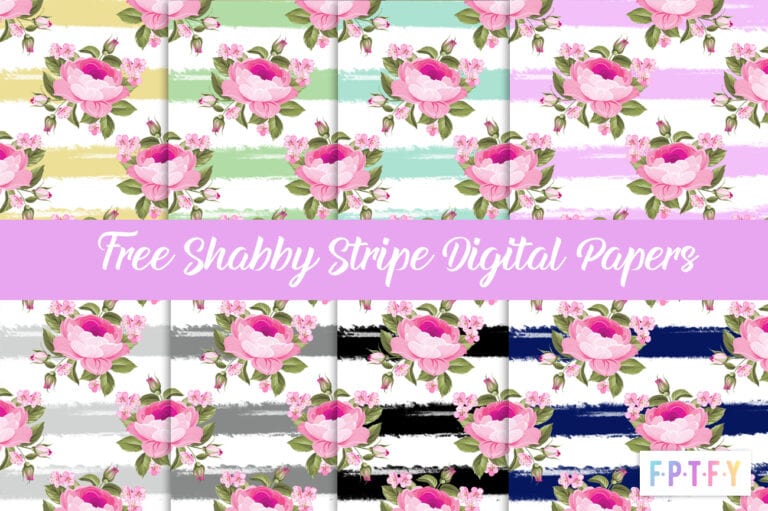 12 Free Black and White Lemon Digital Papers - Free Pretty Things For You