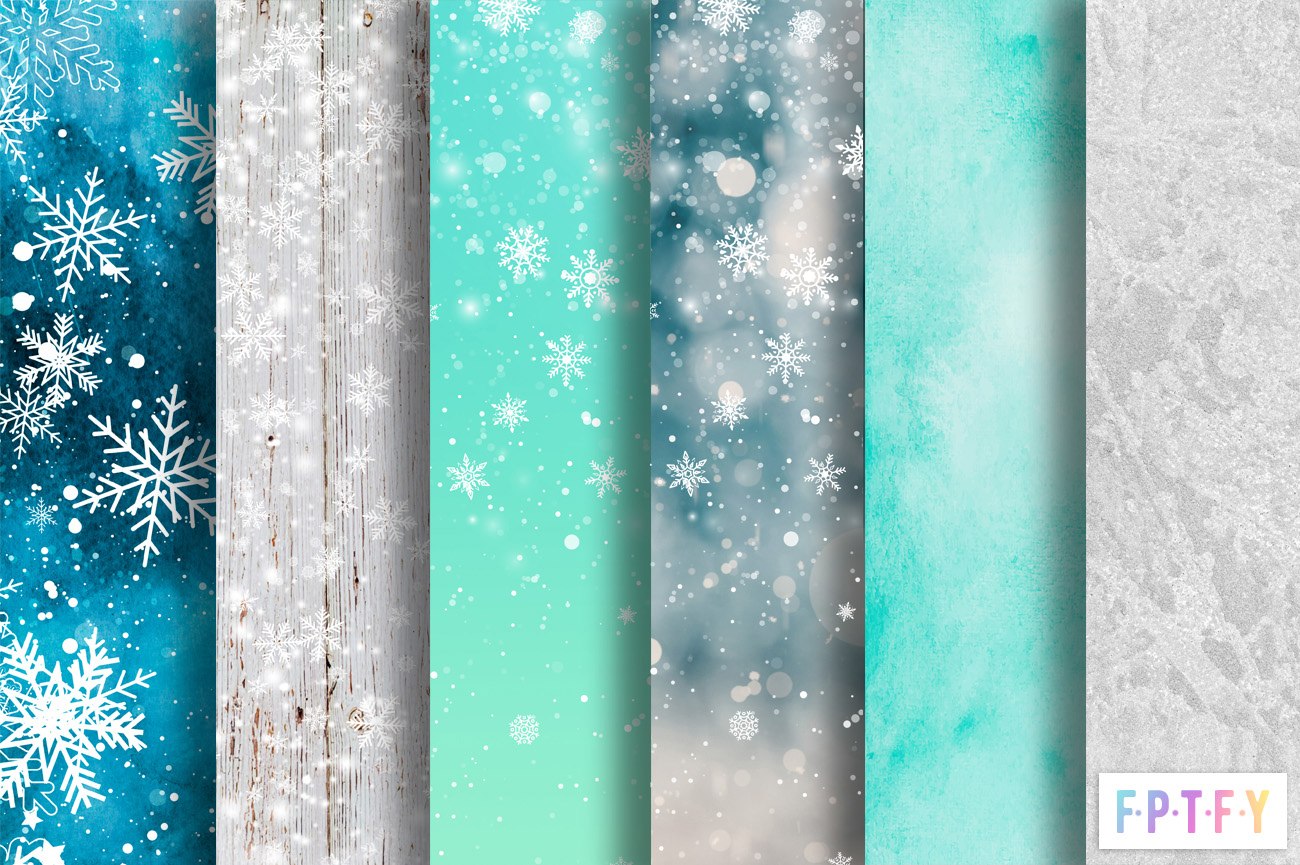 6 Free Winter Digital Backgrounds - Free Pretty Things For You