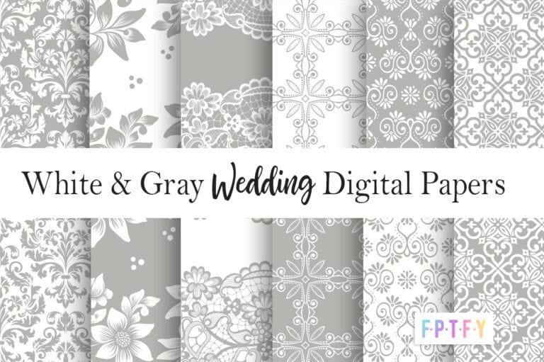 6 Free Silver Digital Papers - Free Pretty Things For You