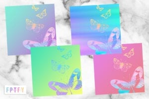 20 Free Lavender Floral Gold Digital Paper - Free Pretty Things For You