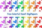 6 Free Rainbow Space Hologram Digital Papers - Free Pretty Things For You