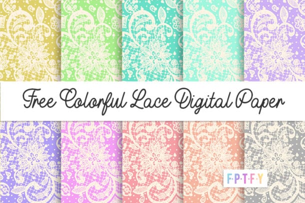 12 Free Pretty Mint and Pink Digital Papers - Free Pretty Things For You