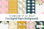 6 Free Iridescent Sparkle Digital Papers - Free Pretty Things For You