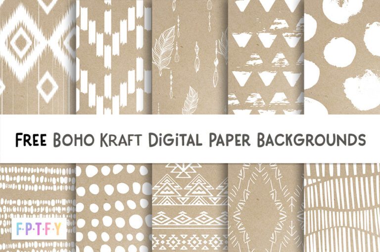 4 Free Gold Butterfly Digital Papers - Free Pretty Things For You