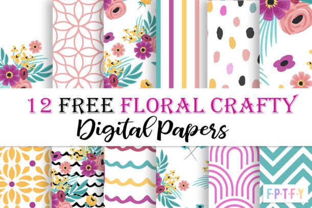 6 Free Pastel Snowflake Digital Paper - Free Pretty Things For You