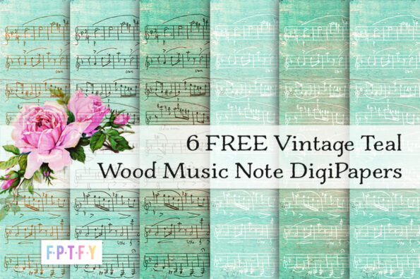 12 Free Shabby Pink Blue Digital Paper - Free Pretty Things For You