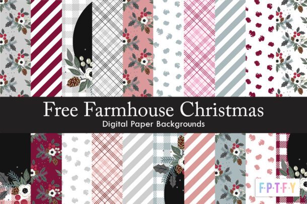 8 Free Boho Farmhouse Digital Scrapbooking Paper - Free Pretty Things ...