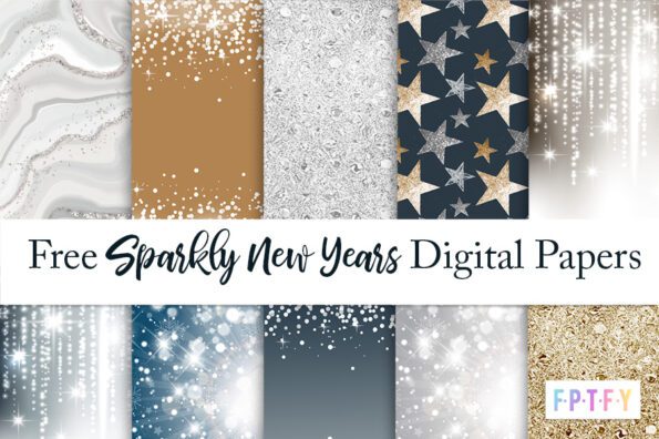 6 Free Marble Gold Digital Papers - Free Pretty Things For You