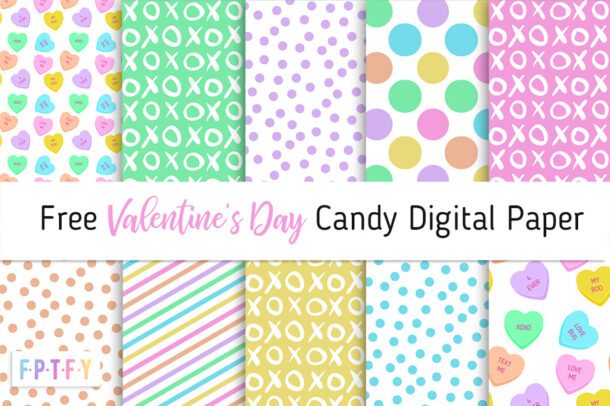 10 Free Blooming Heart DigiPaper - Free Pretty Things For You