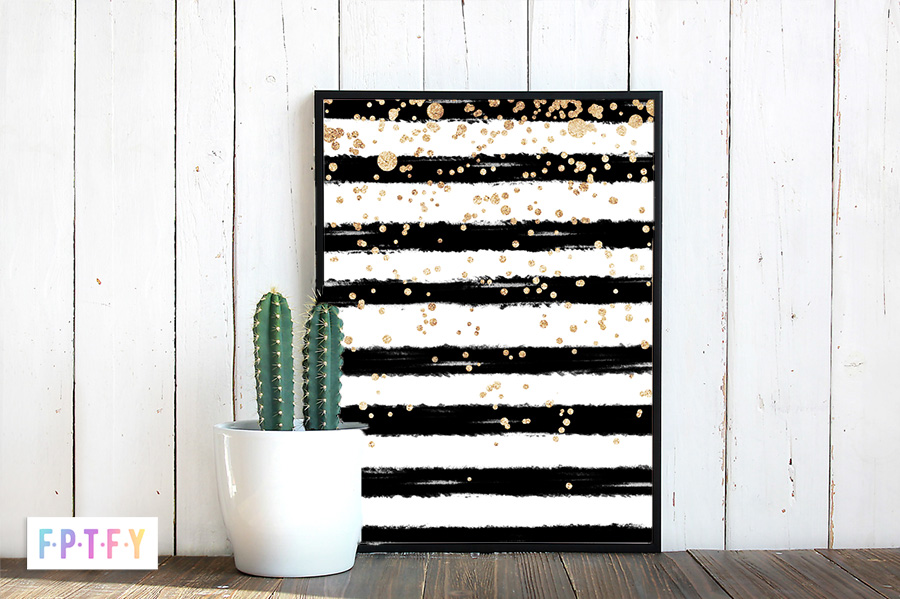 5 Free Colorful Confetti Stripe Digital Paper - Free Pretty Things For You