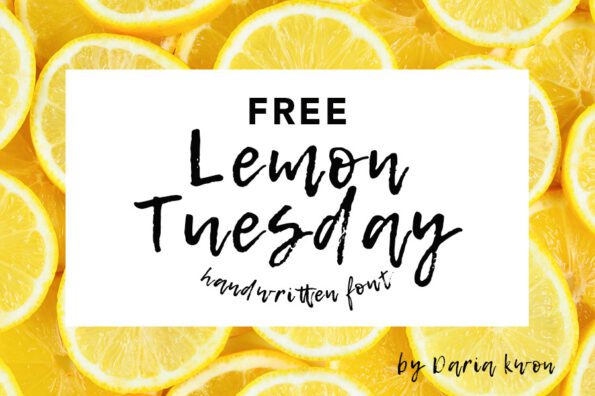 Free Lemon Tuesday Font - Free Pretty Things For You