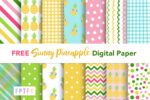 4 Free Kawaii Food Digital Scrapbooking Paper - Free Pretty Things For You