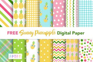 4 Free Kawaii Food Digital Scrapbooking Paper - Free Pretty Things For You