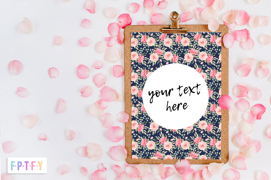 8 Pink and Navy Floral Digital Papers - Free Pretty Things For You